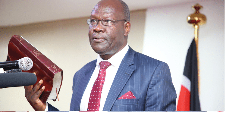 Sammy Chepkwony and six commissioners were sworn in as SRC ...